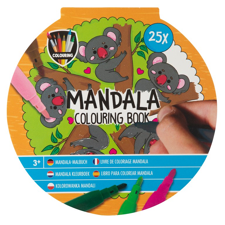 Mini mandala bojanka – motiv životinje