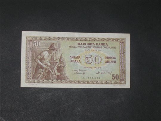 50 Dinara 1946, XF, 8 brojeva