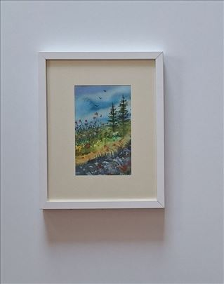 Slika - Planinsko cveće, akvarel
