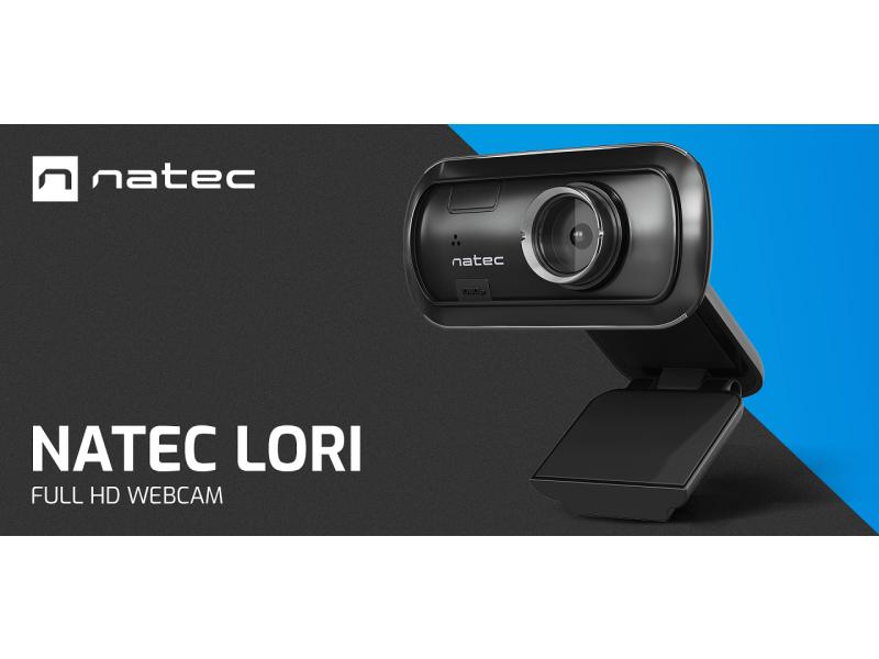 NATEC LORI, Web Kamera, Full HD 1080p, Max. 30fps, Crna (NKI-1671)