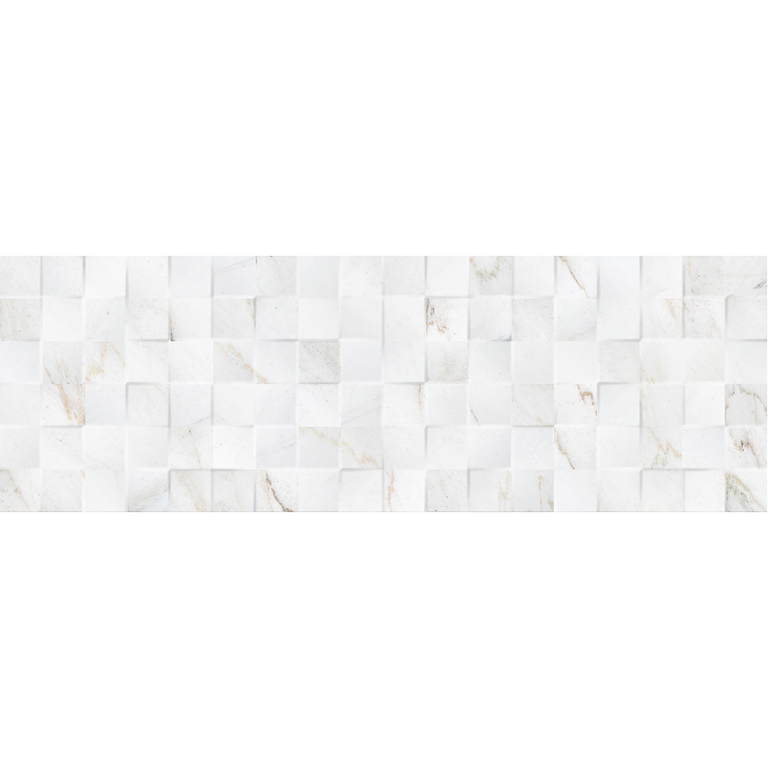Marmo Mosaic 3d Bianco 25×75