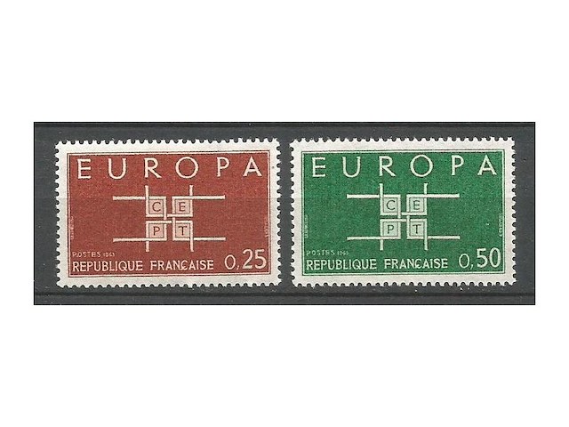 Francuska 1963. EVROPA CEPT cista serija