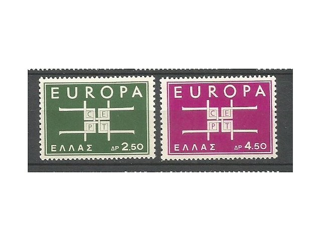 Grcka 1963. EVROPA CEPT cista serija