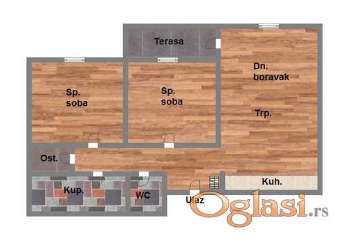 Trosoban - 58m2 - Novo Naselje