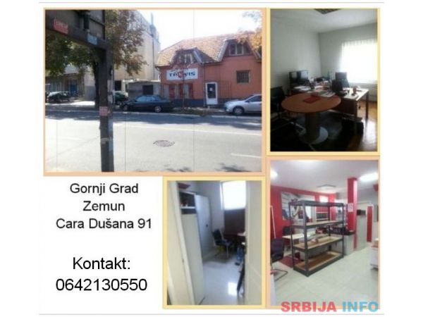 Izdavanje lokala 70m2-Zemun, Gornji grad