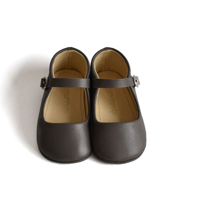 Sive kožne sandalice za bebe