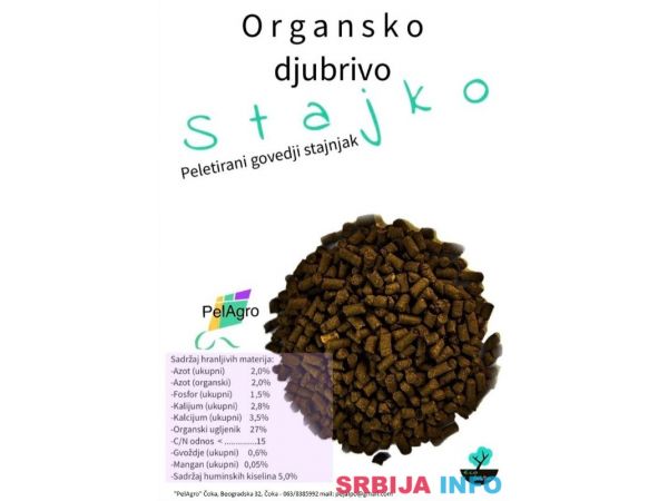 Organsko čvrsto NPK đubrivo