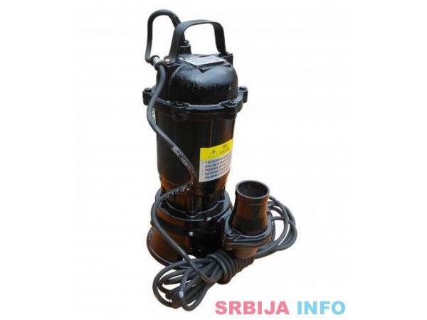 Black potapajuca muljna pumpa sa seckalicom 2600w