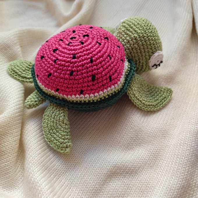 Heklana kornjača pink lubenica