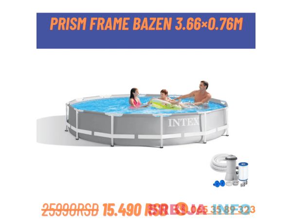 PRISM FRAME bazen 3.66x0.76m