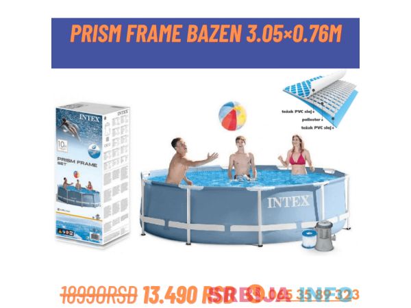 PRISM FRAME bazen 3.05x0.76m