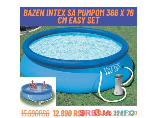 Bazen Intex sa pumpom 366 x 76 cm Easy Set