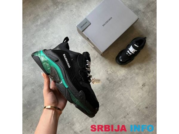 Balenciaga Triple S Black Green