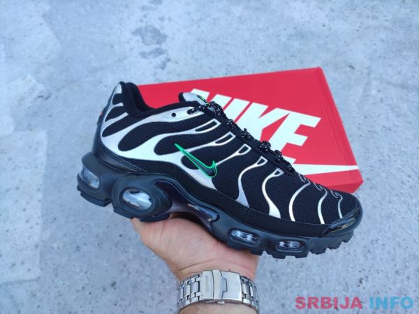 Nike Air Max Plus Black Silver Green Strike