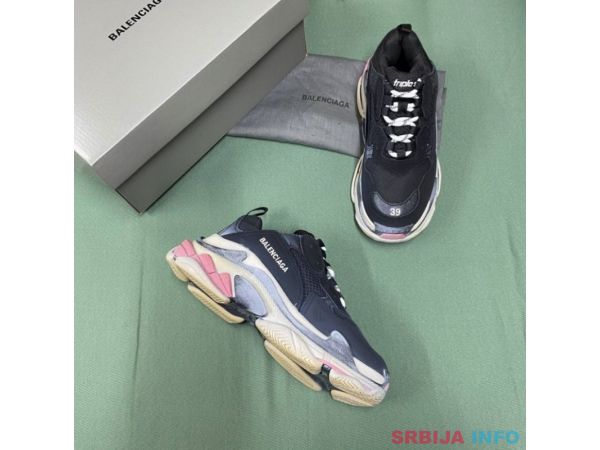 Balenciaga Triple S Black Grey Pink