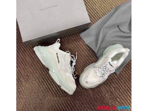 Ženske patike Balenciaga Triple S White