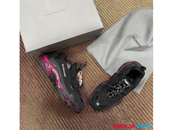 Balenciaga patike Triple S Black Pink Neon