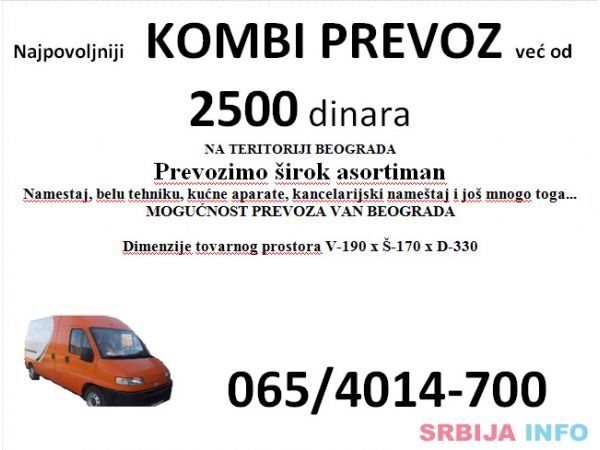 Kombi prevoz i selidbe Zvezdica