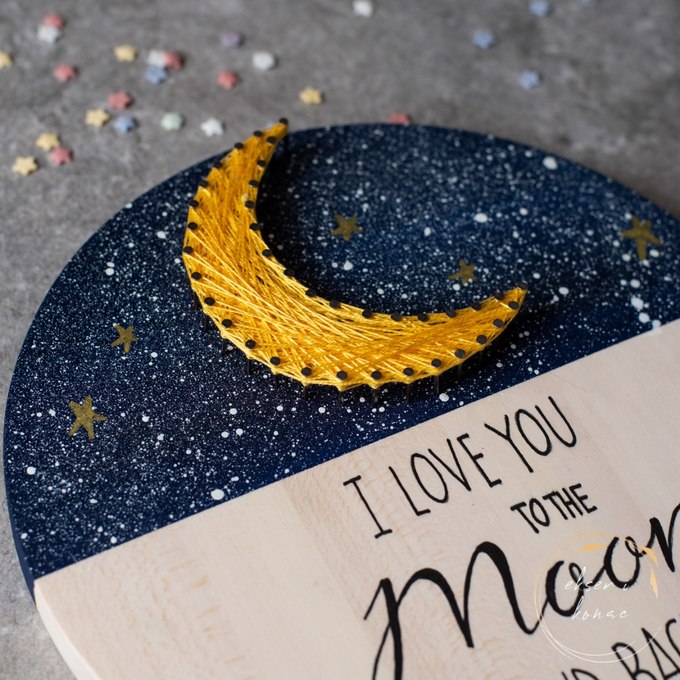 String art TO THE MOON