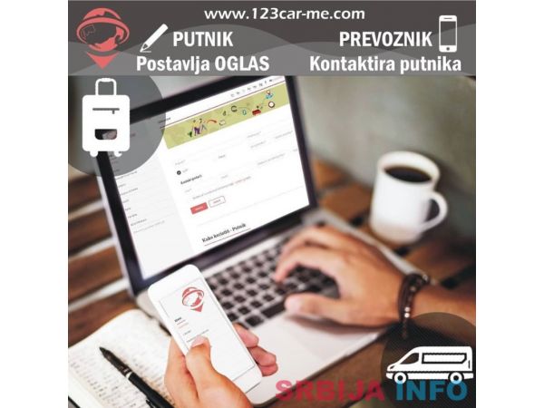 Web platforma 123Car-Me za Putnike i Prevoznike