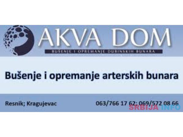 Akva Dom Busenje Bunara Kragujevac