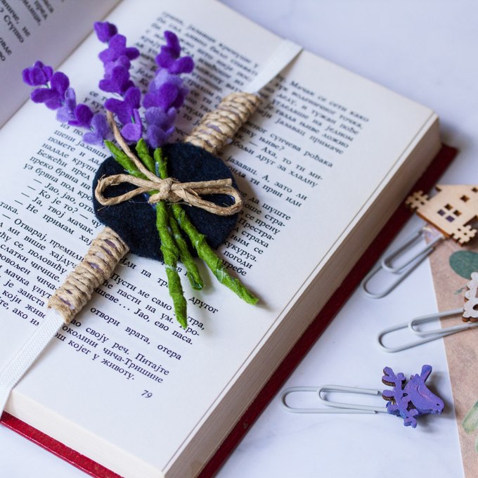 Bookmarker/obeleživač, lavanda