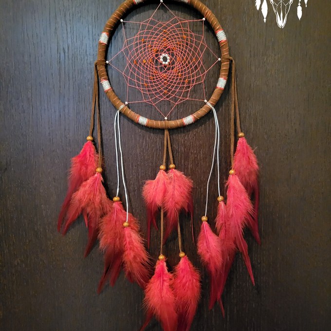 Hvatač Snova - Dreamcatcher Br. 04 Red Fire