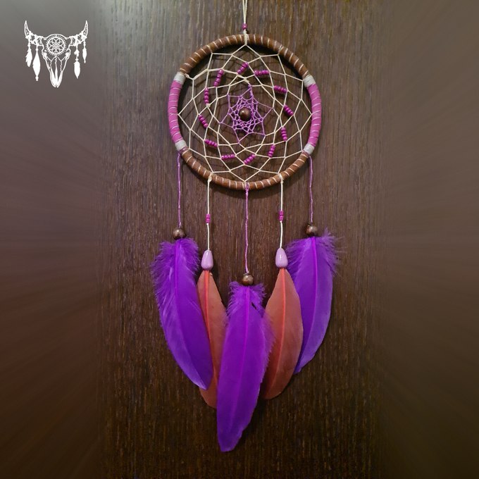 Hvatač Snova - Dreamcatcher Br. 35 Purple Indie