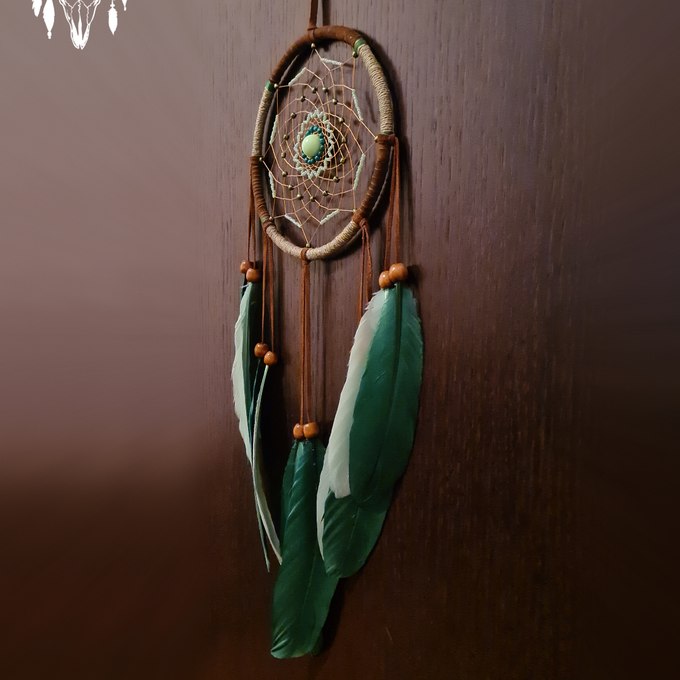 Hvatač Snova - Dreamcatcher Br. 31 Boho Green