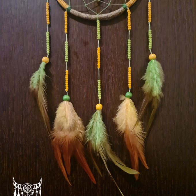 Hvatač Snova - Dreamcatcher Br. 49 Nature Green