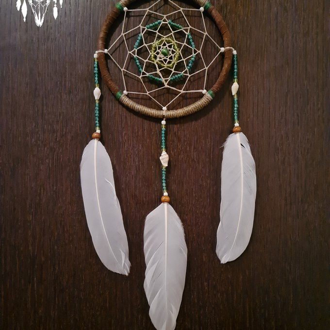 Hvatač Snova - Dreamcatcher Br. 58 Boho Green