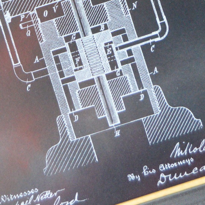 TESLA PATENTS, ELEKTRIČNI GENERATOR, Sito štampa. 30x41