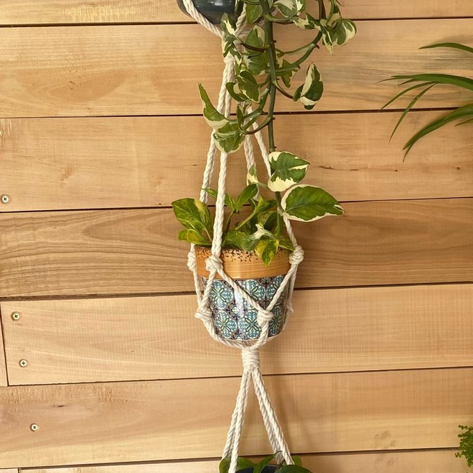 Plant hanger triple pot Mac Macrame