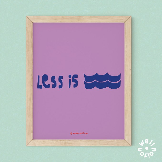 poster ''Less is more''