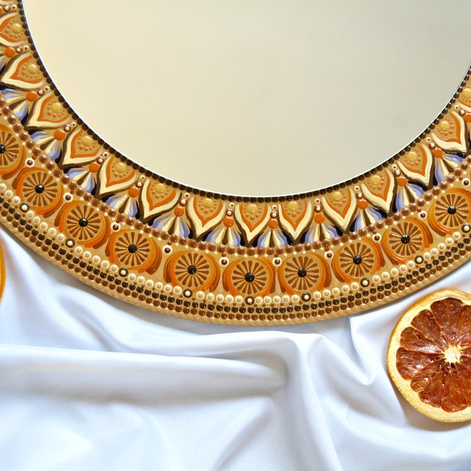 Havana Orange dekorativno ogledalo