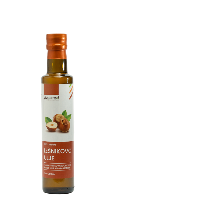 Vivaseed hladno presovano Lešnikovo ulje 250 ml