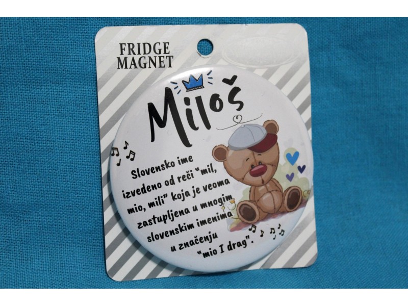 HANDMADE MAGNET SA IMENOM MILOS ZA FRIZIDER