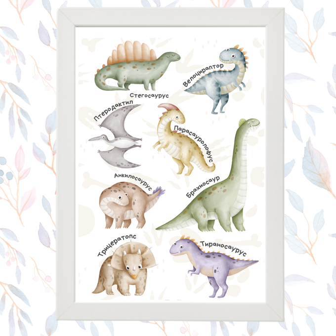 Edukativni poster- dinosaurusi