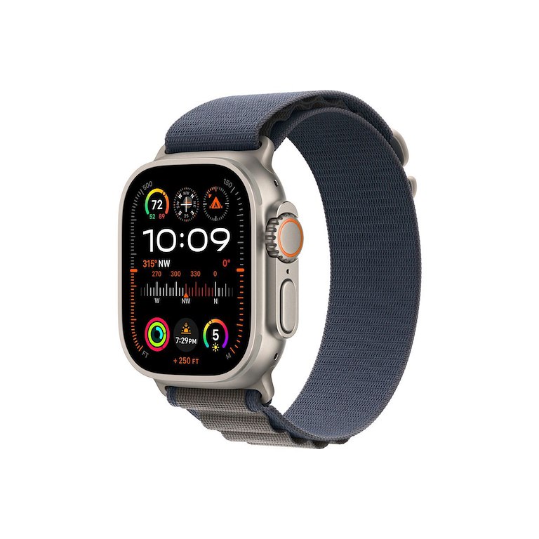 Apple Watch Ultra2 Cellular (mrek3se/a), 49mm Titanium Case w Blue Alpine Loop - SmallID EK000561306