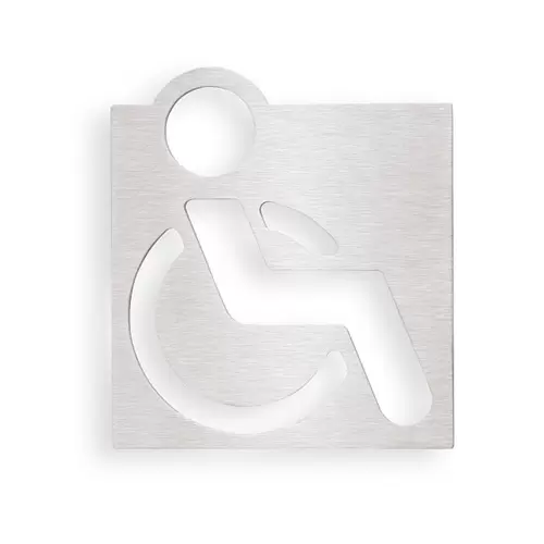 BEMETA Piktogram “Toalet za Ivalide” Inox Četkani 111022022