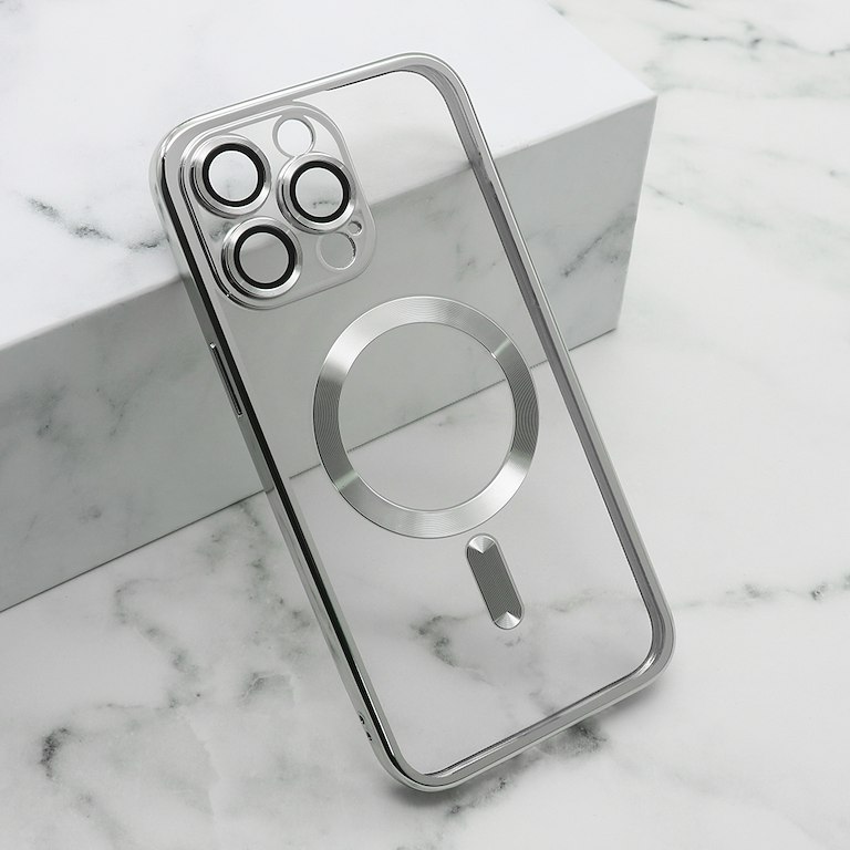 Maska CAMERA PROTECT MagSafe za iPhone 15 Pro Max (6.7) srebrna