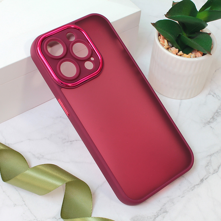 Maska Shining Camera za iPhone 15 Pro 6.1 crvena