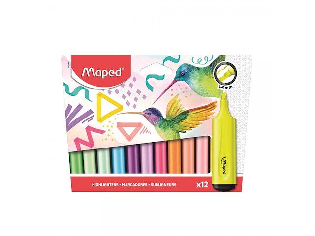 TEKST MARKER MAPED FLUO`PEPS M740901 1/12