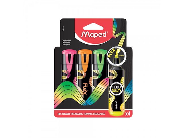 TEKST MARKER MAPED FLUO`PEPS FLEX BLISTER