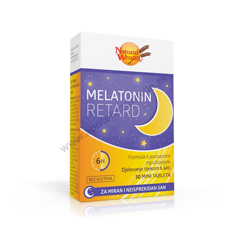 Natural Wealth MELATONIN RETARD 30 tabl.