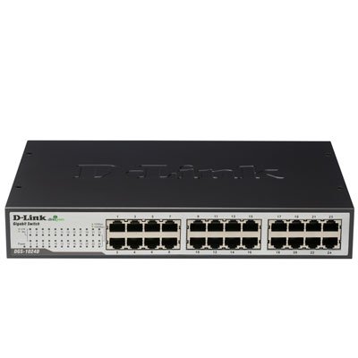 D-Link Switch 24-port 10/100/1000Mbs Gigabit Unmanaged | DGS-1024D