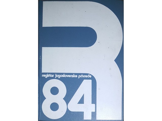Registar Jugoslovenske Privrede 1984