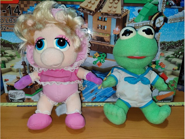 Mapetovci Mapet bebe Miss Piggy i Kermit lutke