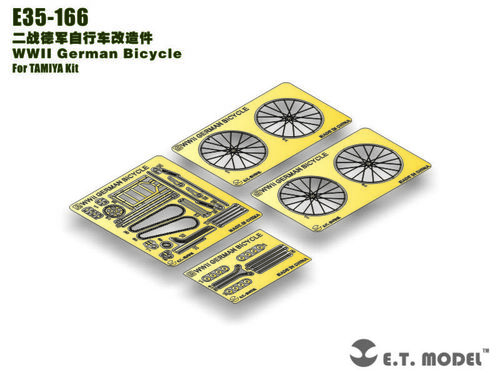 ET Model E35-166 German WWII Bicycles (for Tamiya kit)
