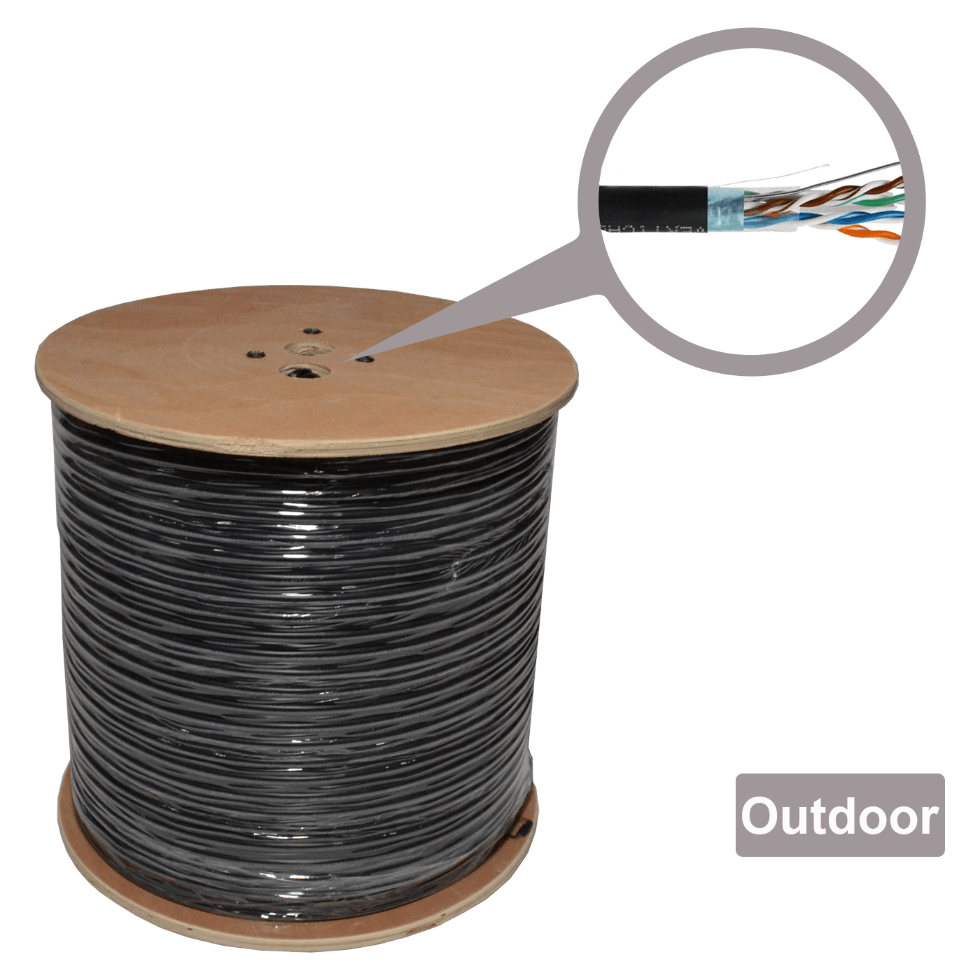 Connect XL Mrežni FTP kabl, CAT5e, Outdoor, 305 met – CAT5-FTP-CCA Outdoor